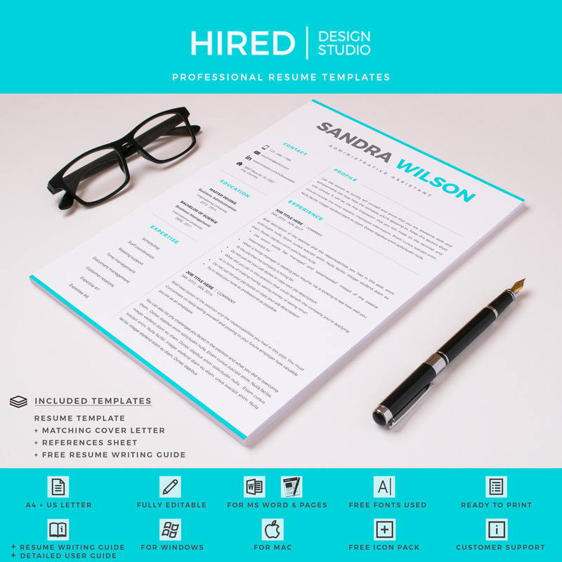 SANDRA B. - CV Bundle 2 & 3 Template Bundle with Cover Letter ...