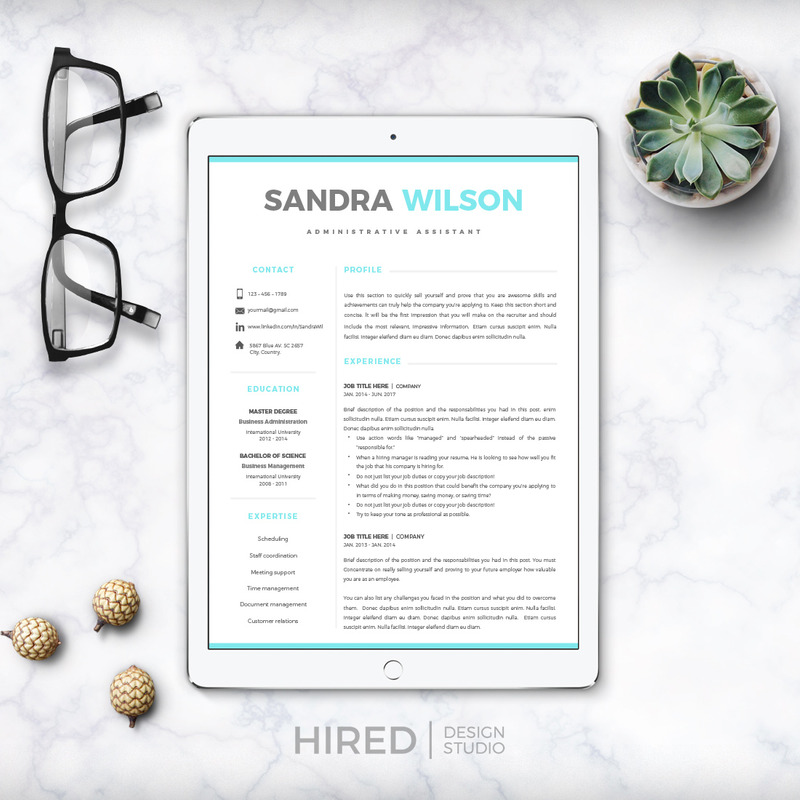 SANDRA B. - CV Bundle 2 & 3 Template Bundle with Cover Letter ...