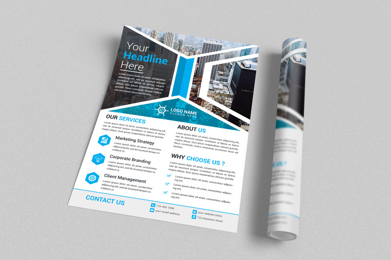 Professional Flyer Design Template For Company And Business