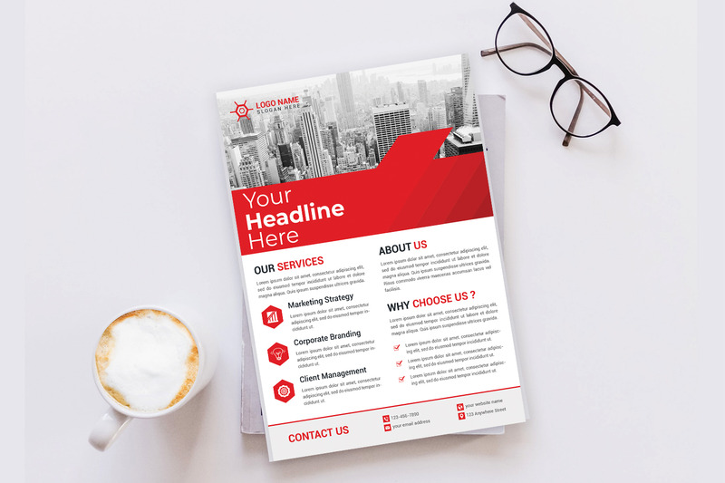 Professional Flyer Design Template V01 - TemplateMonster