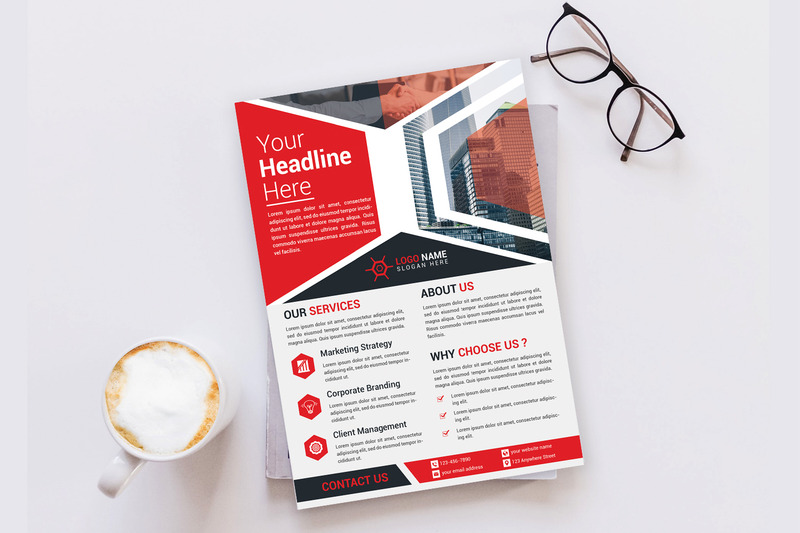 Creative Flyer Design Template. #277501 - TemplateMonster