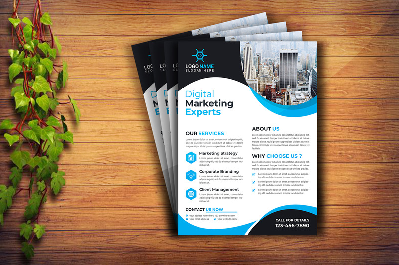 Creative Flyer Design Template V01 #464431 - TemplateMonster