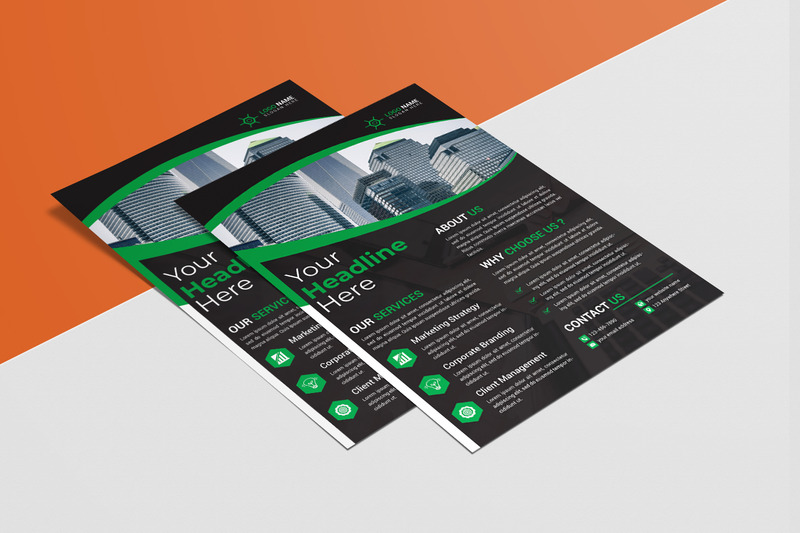 Corporate Flyer Design Template V05 #402327 - TemplateMonster