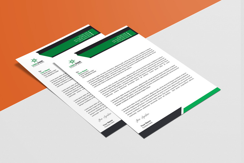 Corporate Letterhead Design Template For Company