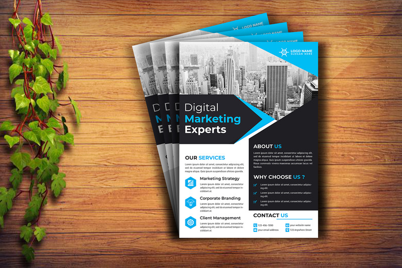 Corporate Flyer Design Template V07 #459015 - TemplateMonster