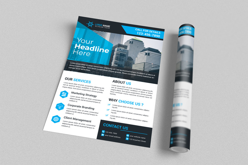 Corporate Flyer Design Template V01 #398262 - TemplateMonster