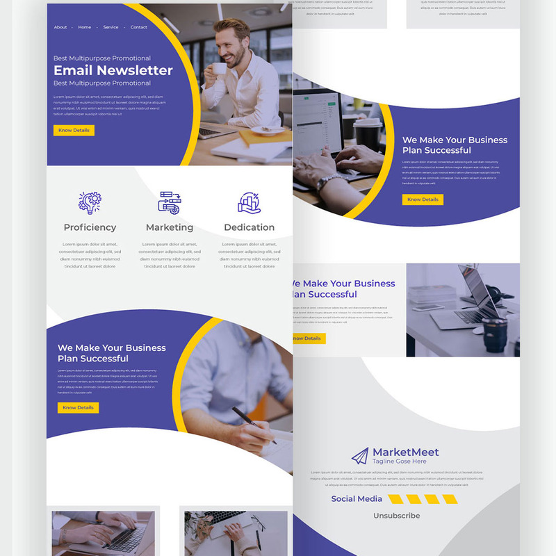 Latest Multipurpose Corporate Business Campaign Promotional Mailchimp ...