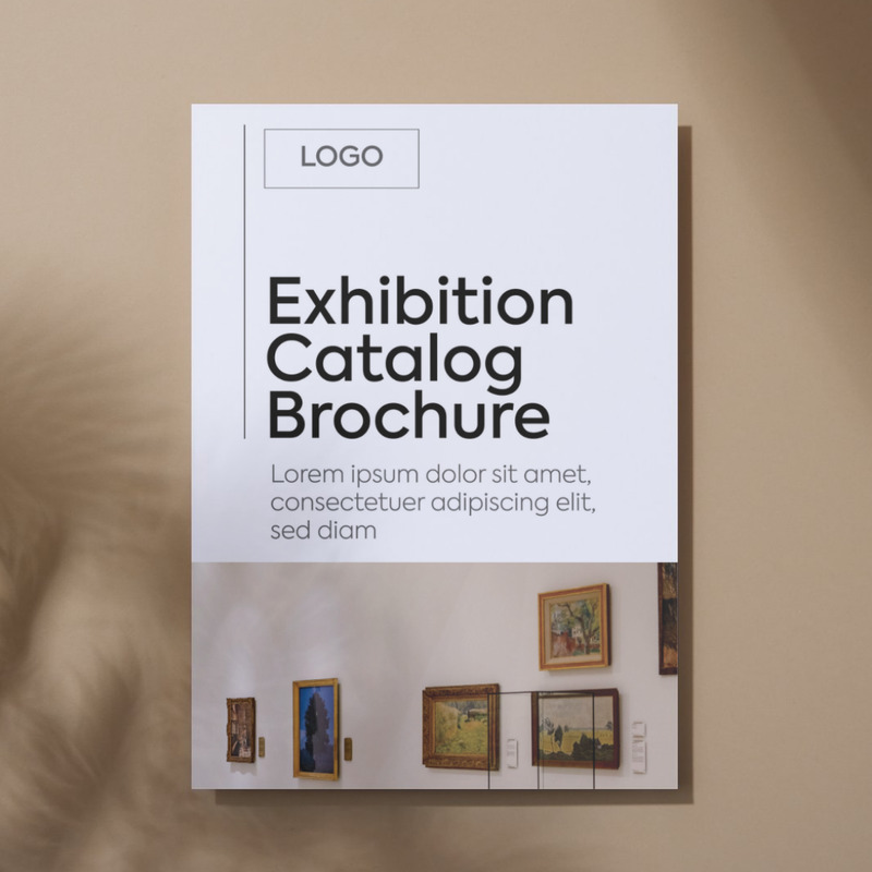 Art Gallery Exhibition Catalog Brochure Template Layout