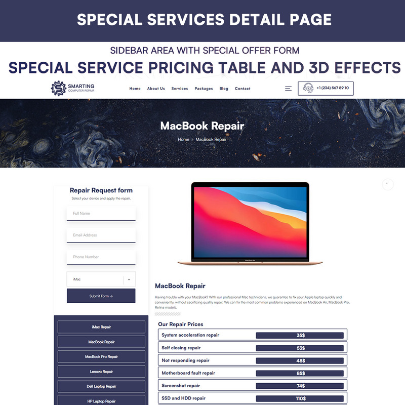 Smarting Phone Computer Repair Wordpress Theme