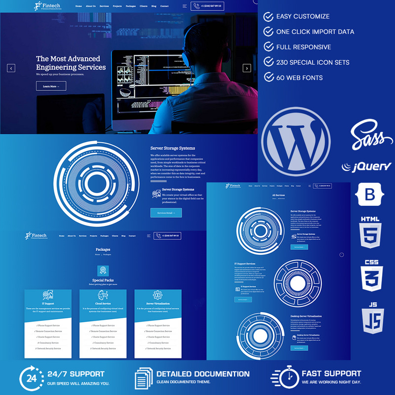 Fintech - IT Solutions & Business Service WordPress Theme