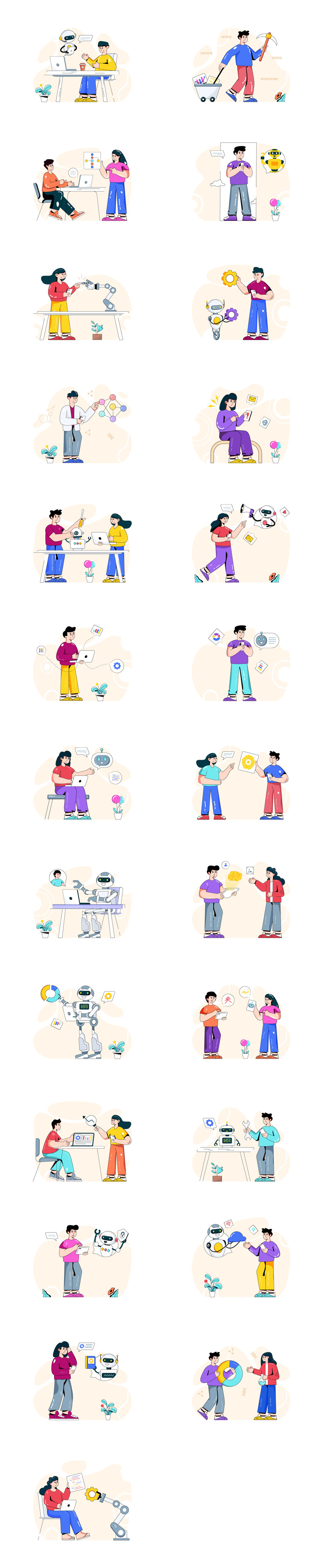 25 Unique Machine Learning Illustrations - TemplateMonster