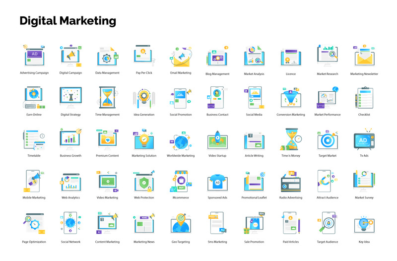 700+ Conceptual Gradient Iconset template - TemplateMonster