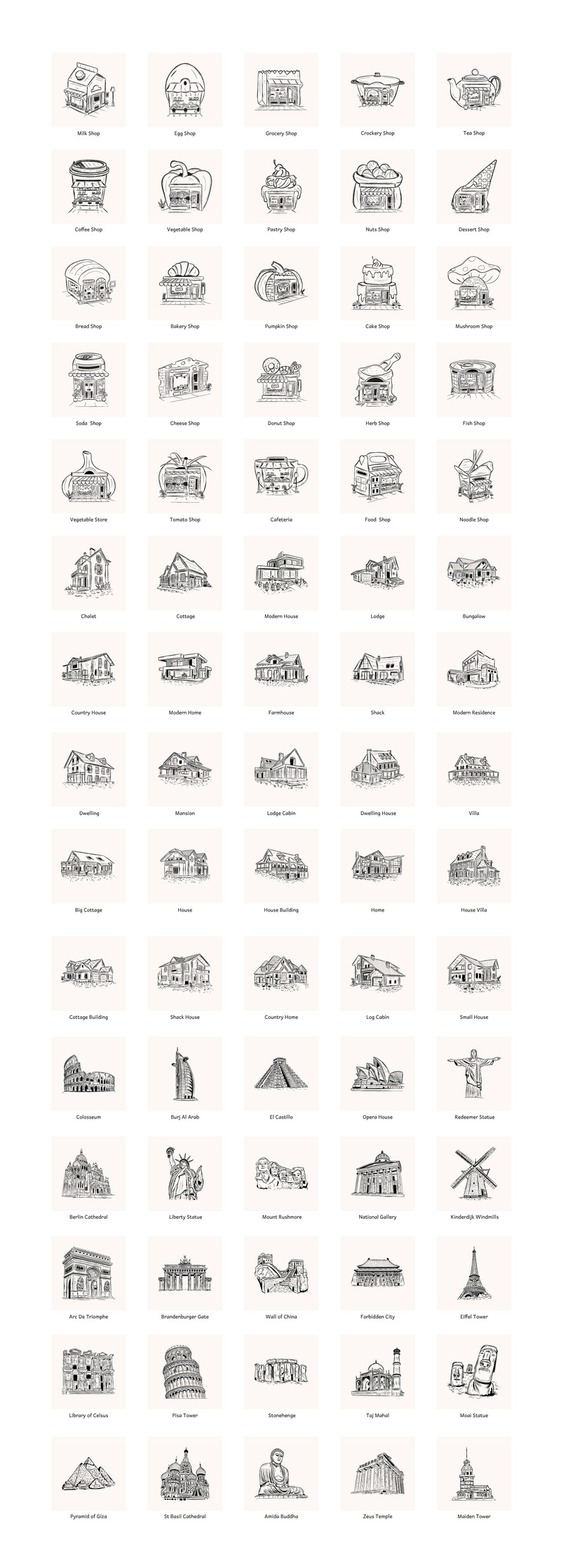 75 Vintage Building Vectors Illustration - TemplateMonster