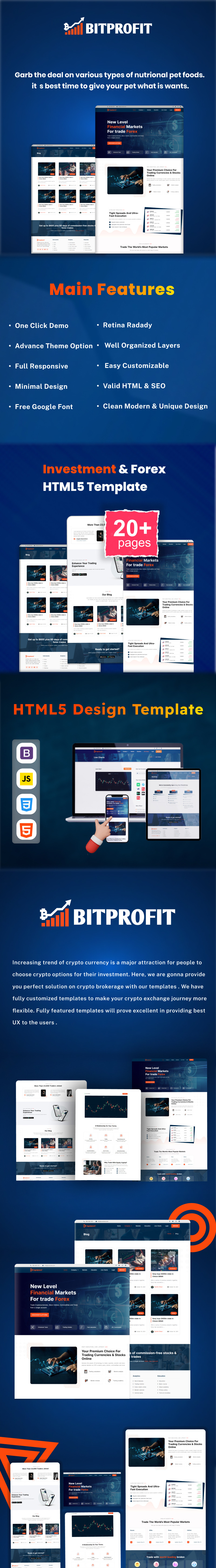 BitProfit - Investment and Forex HTML5 Template