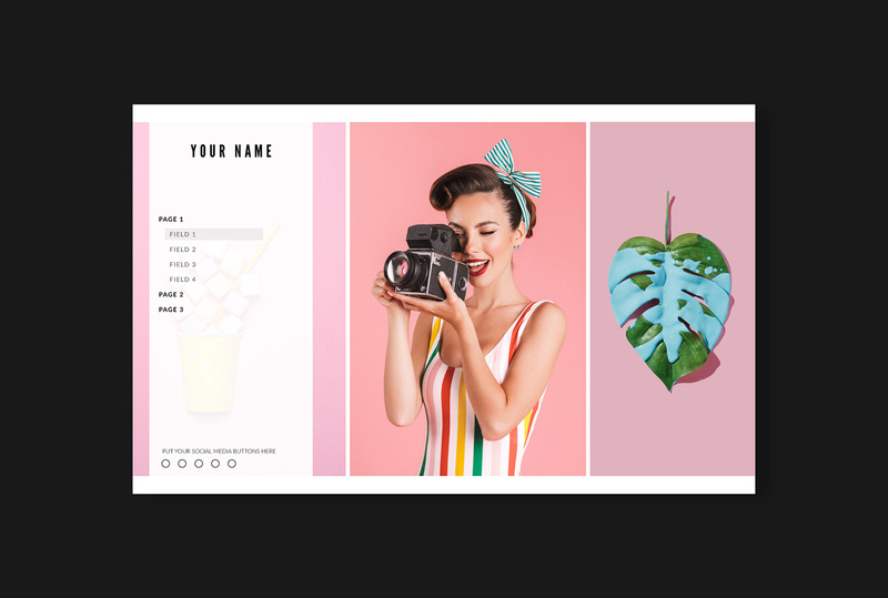 Photography/Portfolio Website Magazine Templates