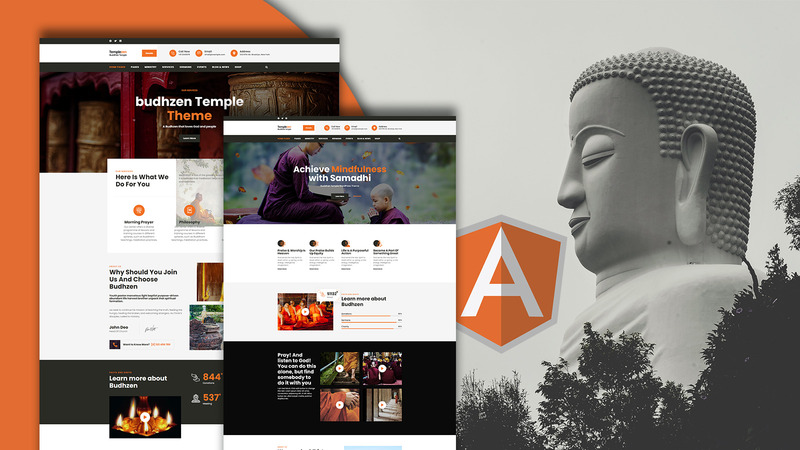 Templezen - Temple Angular Template #193854 - TemplateMonster
