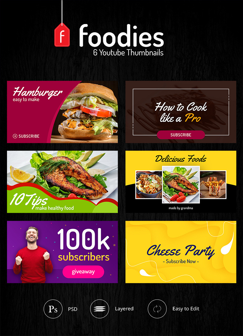 Youtube Thumbnail for Food Lovers Social Media