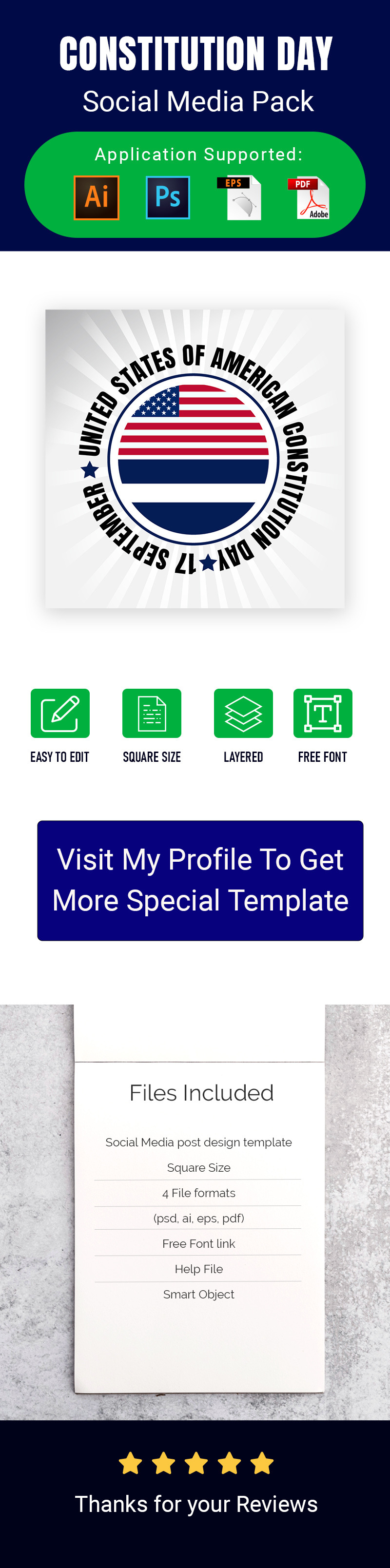 Constitution Day Icon For Web Social Social Banner Design