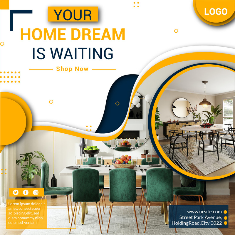 Dream Home Furniture Social Media Web Banner