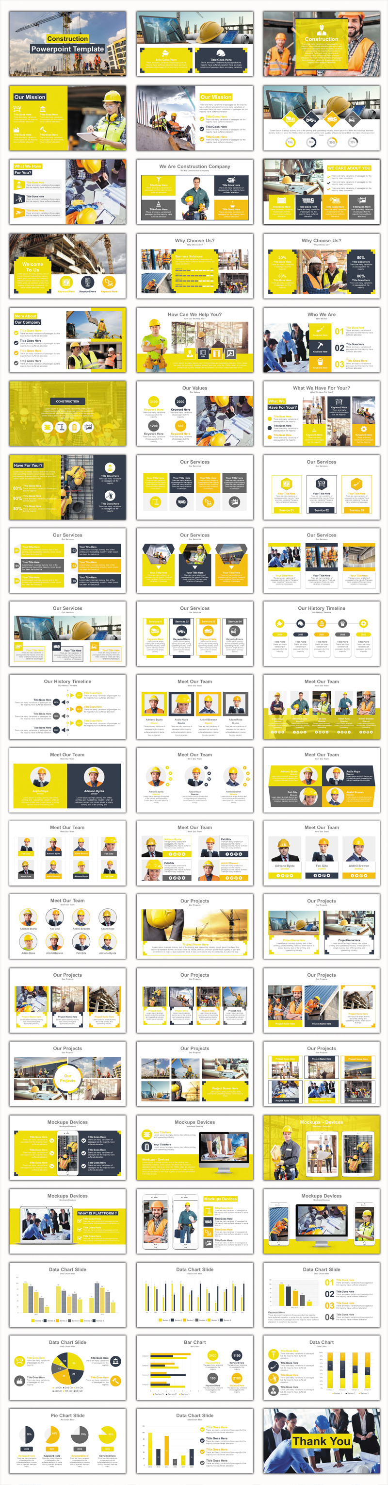 Construction PowerPoint Presentation Template