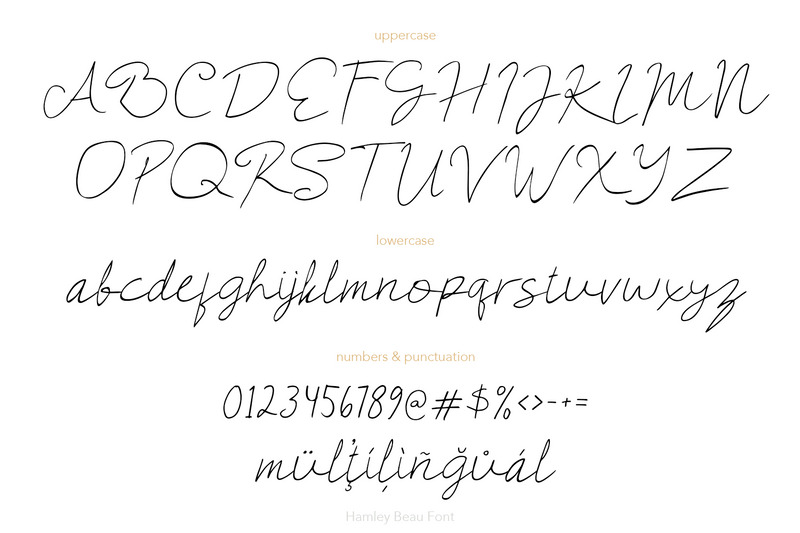 FREE Hamley Beau Signature Font #374672 - TemplateMonster