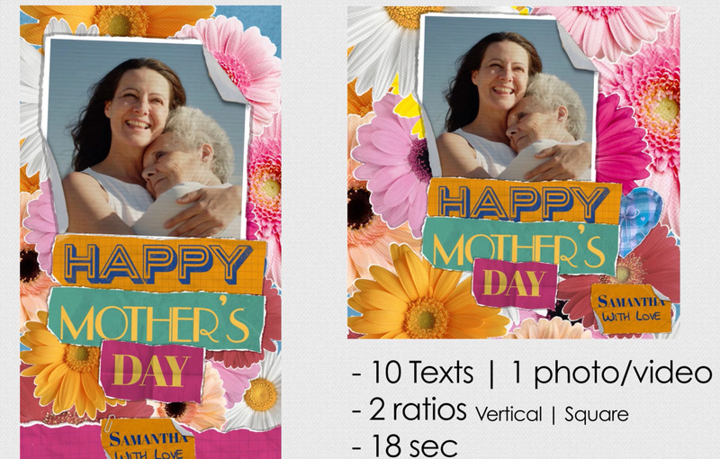 Colourful Collage Mother Day #329721 - TemplateMonster