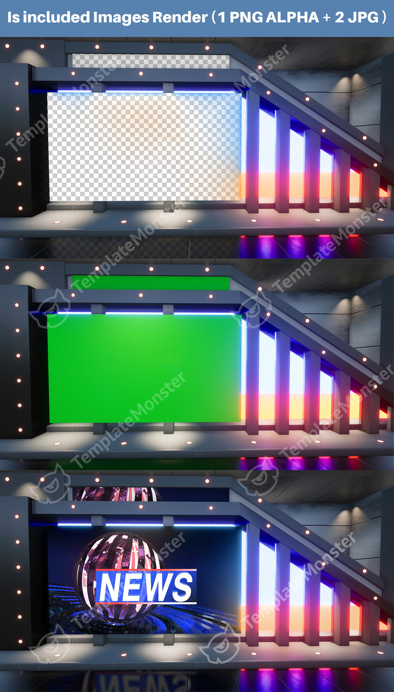 Virtual Studio Background Loop B6032 - TemplateMonster