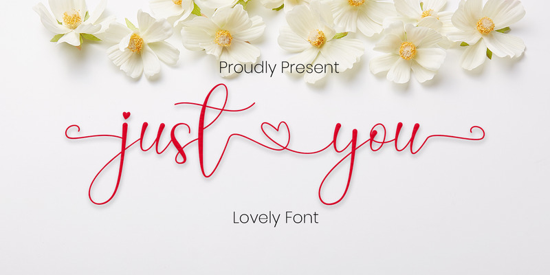 Just You Lovely Font #172171 - TemplateMonster