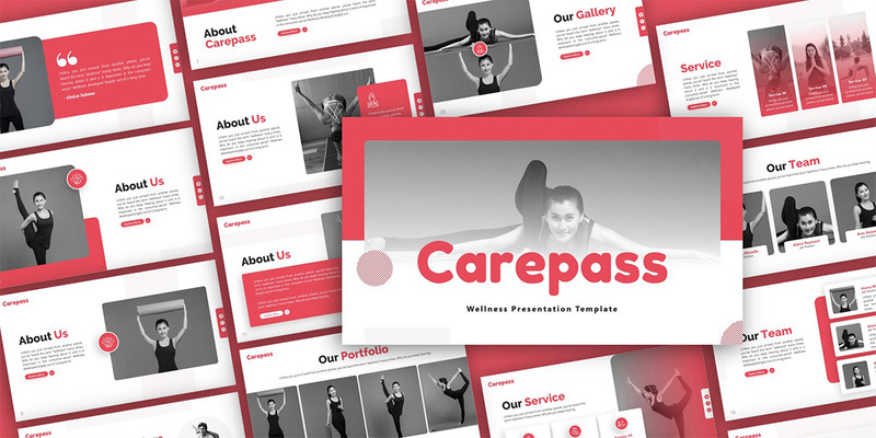 Carepass Wellness Presentation Template - TemplateMonster