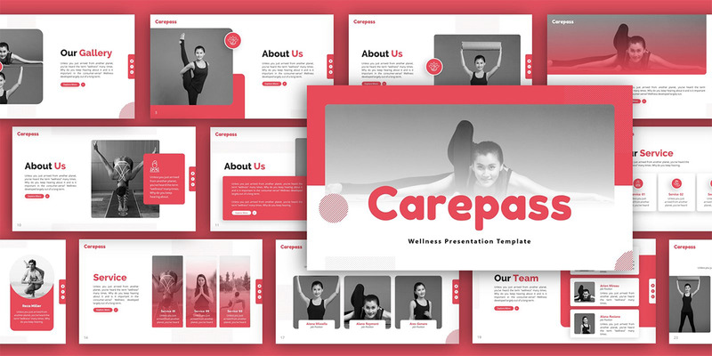 Carepass Wellness Presentation Template - TemplateMonster