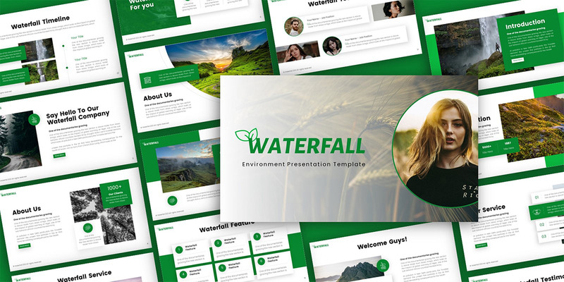 Waterfall Environment Multipurpose PowerPoint Presentation Template