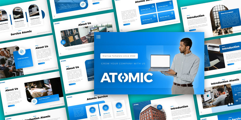 Atomic Startup Multipurpose PowerPoint Presentation Template