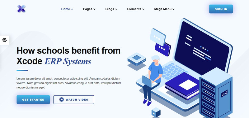 XCode - Mehrzweck- und Responsive HTML-Website-Vorlage für SaaS-, ERP-, Software- und ...