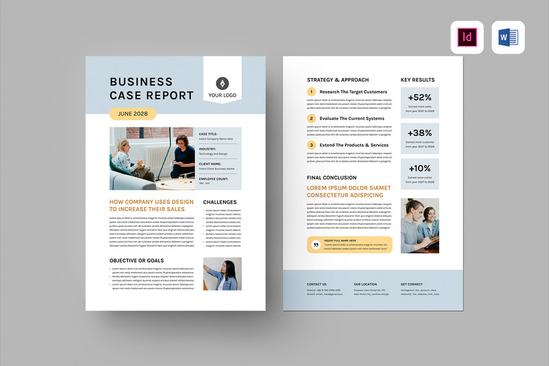 Business Case Report | Microsoft Word & Adobe Indesign