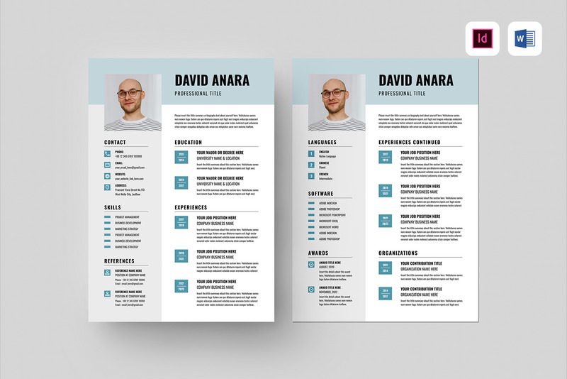 Microsoft Word CV Resume Template #521441 - TemplateMonster