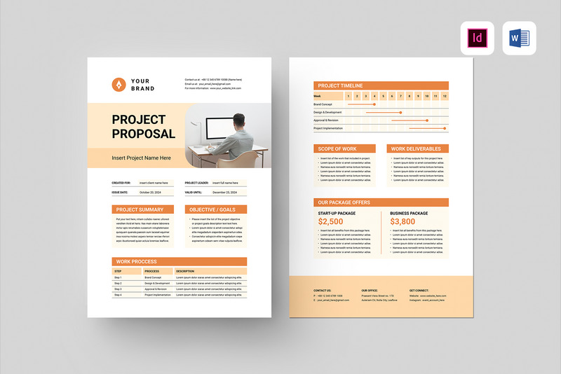 Project Proposal Sheet Template #521133 - TemplateMonster