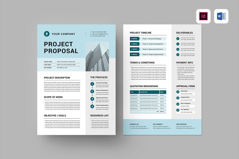 Fiche de proposition de projet | Microsoft Word et Adobe InDesign