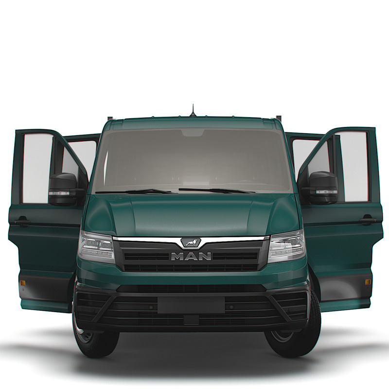 MAN TGE Double Cab Tipper HQ Interior 2023 - TemplateMonster