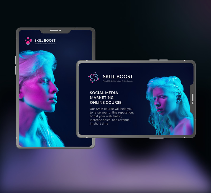 Skill Boost – Abstract Bubbles Logo Pack Template for Social Media ...