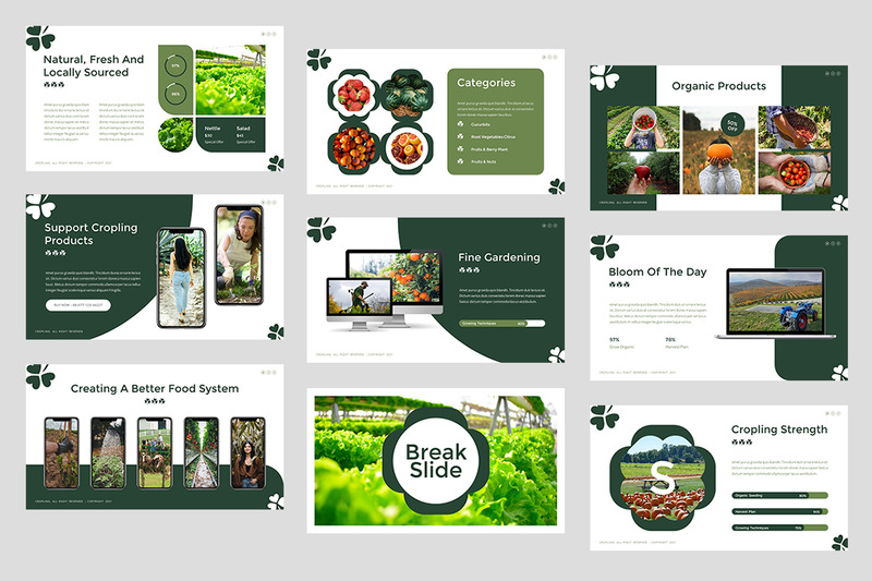 Cropling - Organic Farm & Agriculture PowerPoint Template