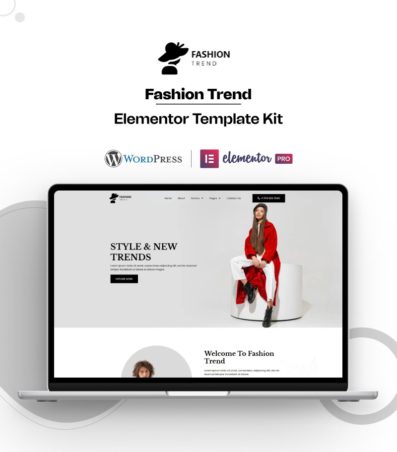 Fashion Trend - Ready to Use Elementor Template Kit