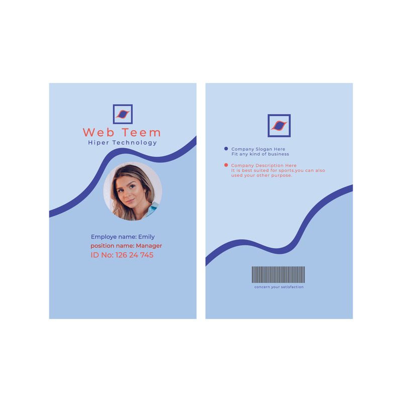 Technology Company Corporate Identity Card Template