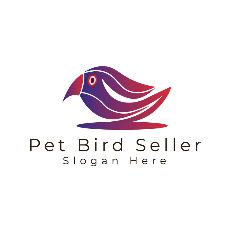 Pet Bird Seller Logo Template #195435 - TemplateMonster
