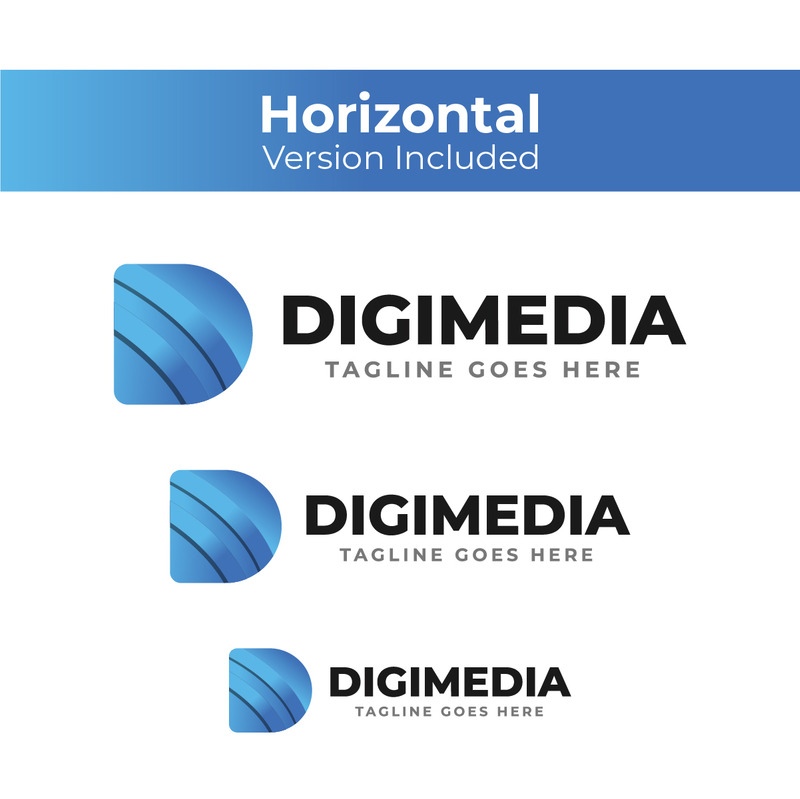 DigiMedia Letter D Logo Template #192430 - TemplateMonster