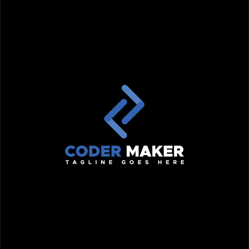 Coder Maker Minimalist Logo Template - TemplateMonster