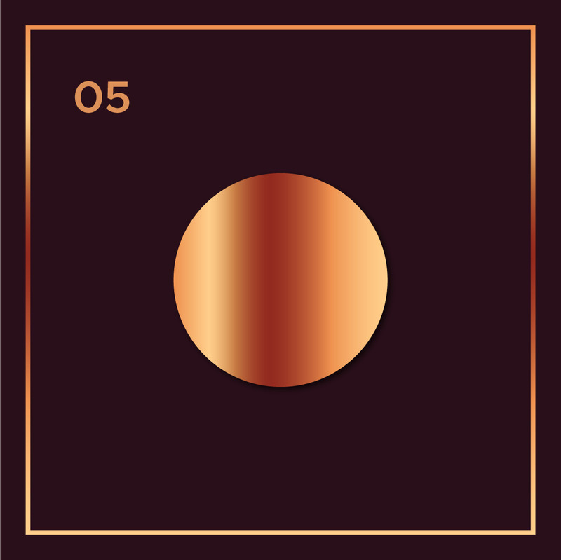 9 Premium Copper Gradients Illustration - TemplateMonster