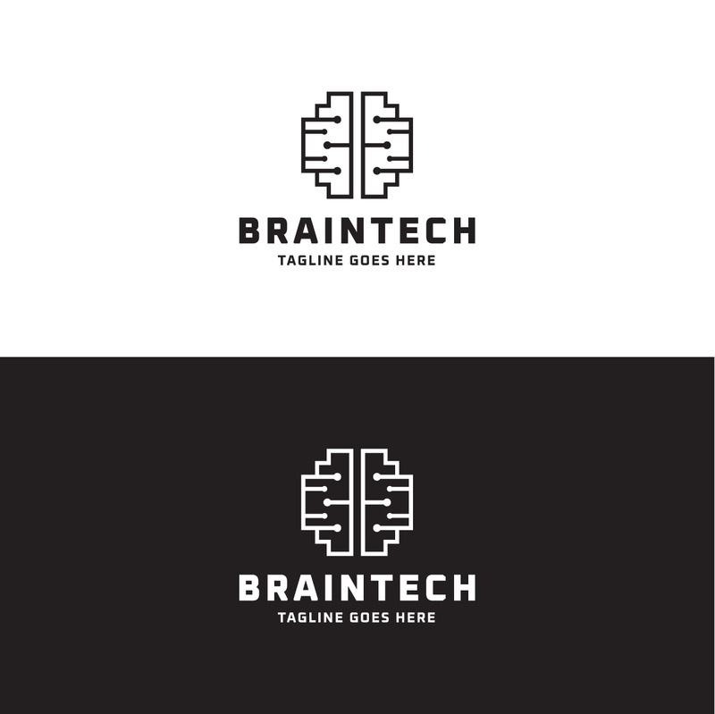 BrainTech Minimalist Logo Template #186812 - TemplateMonster