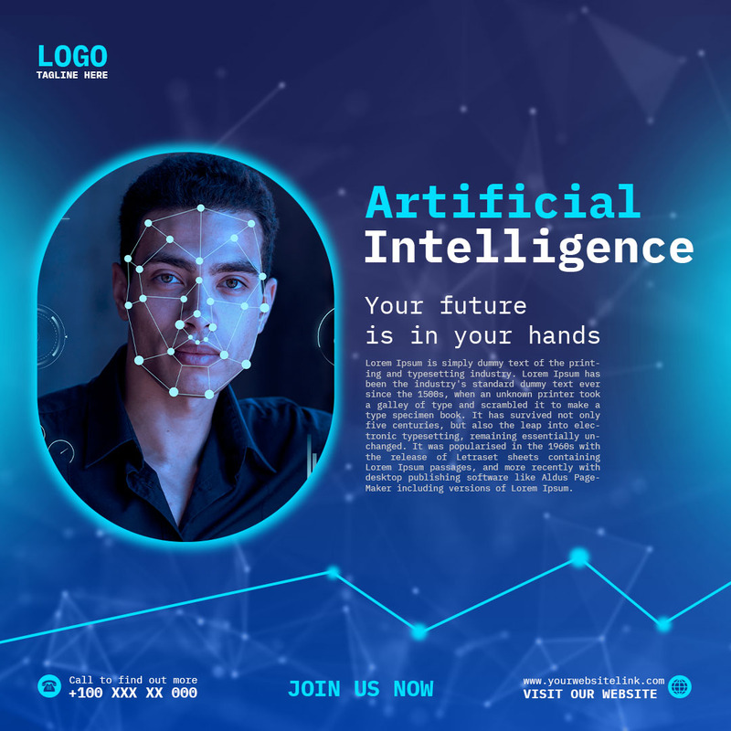 Modern Artificial Intelligence Social Media Post