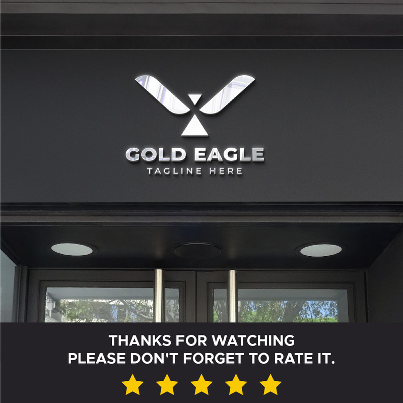 Gold Eagle Logo Template | Perfect For Many Kinds Of Businesses And ...