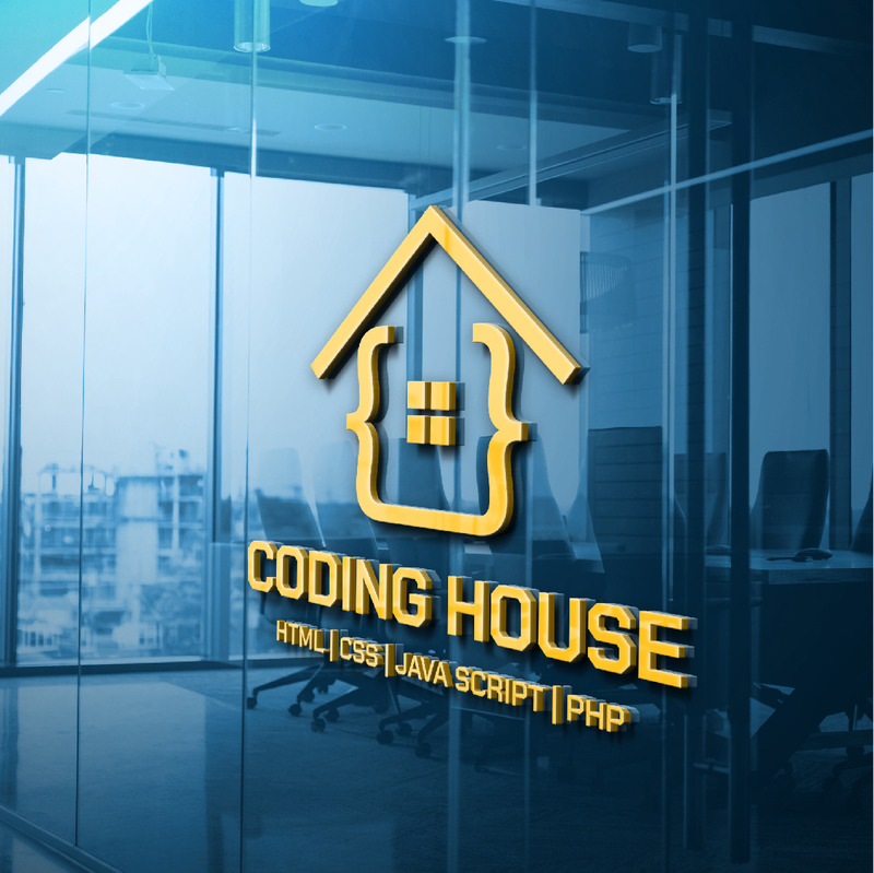 Coding House Minimalist Logo Template - TemplateMonster